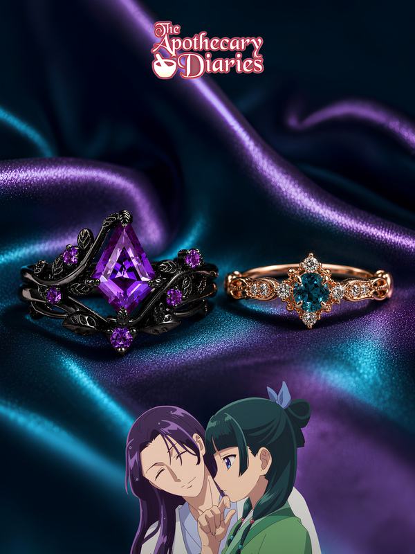 Maomao and Jinshi "Forbidden Cure" Couple Rings – Amai Bonds